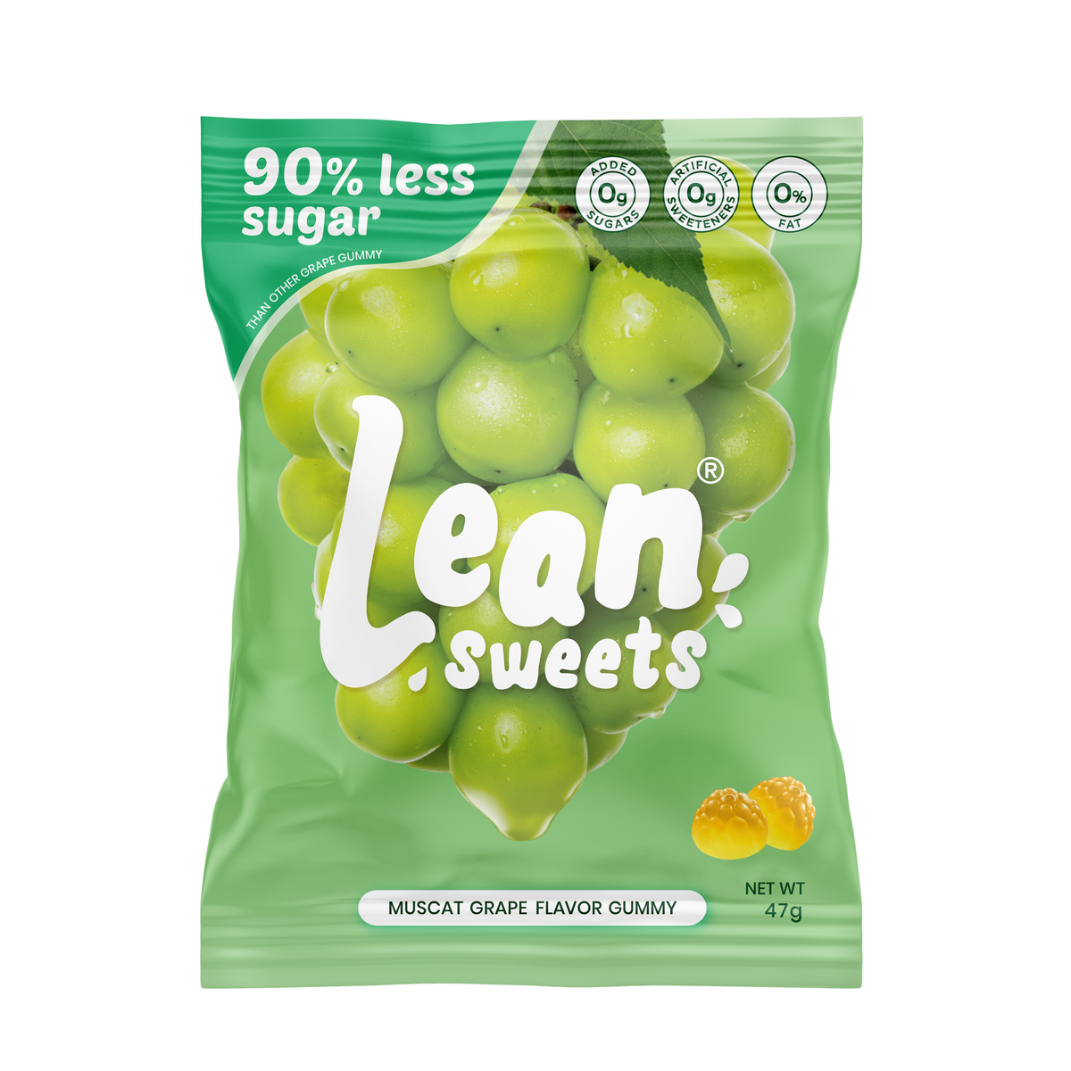Low Sugar Candy! Muscat Grape Gummy by LeanSweets